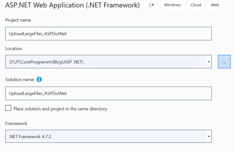Upload Large Files In Asp Net Using Generic Handler Coreprogram