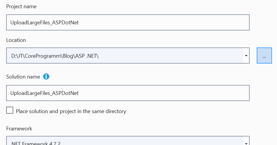 Upload Large files in ASP .NET using Generic Handler - CoreProgram