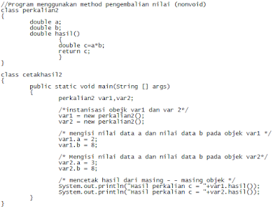 Method Void & Method Non Void pada Java - candra adi w site