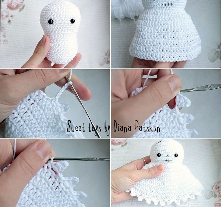 Boo the ghost free amigurumi pattern | Amigurumi Space