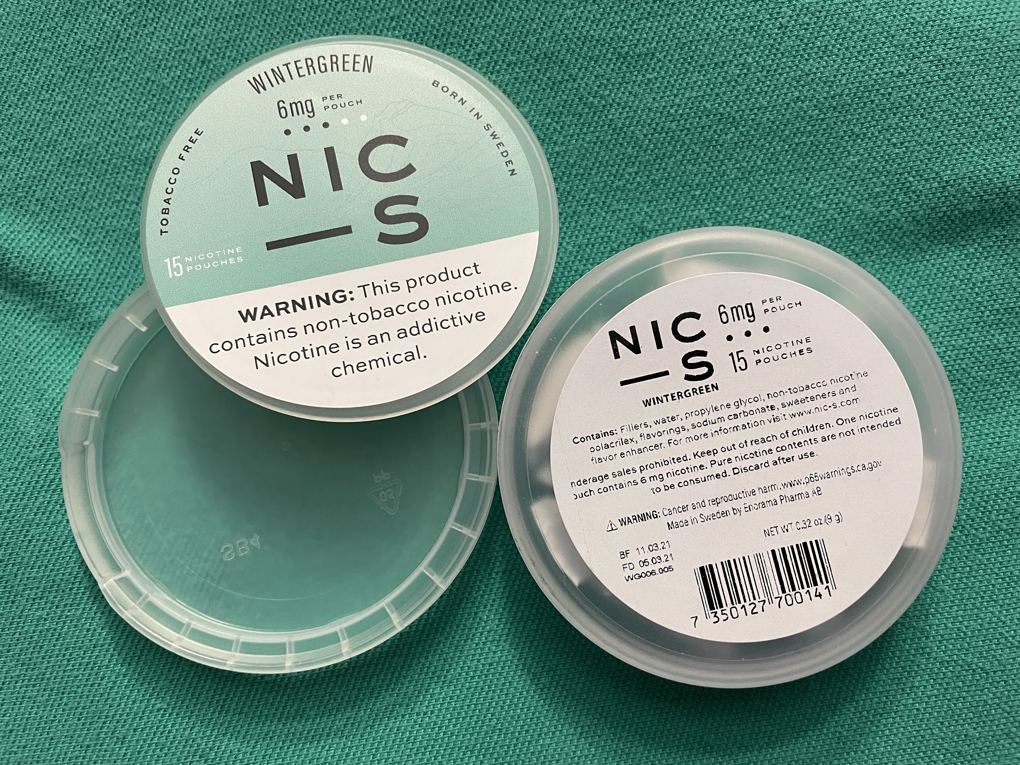 NIC-S Nicotine Pouches: Wintergreen - Review. 24 May 2021.