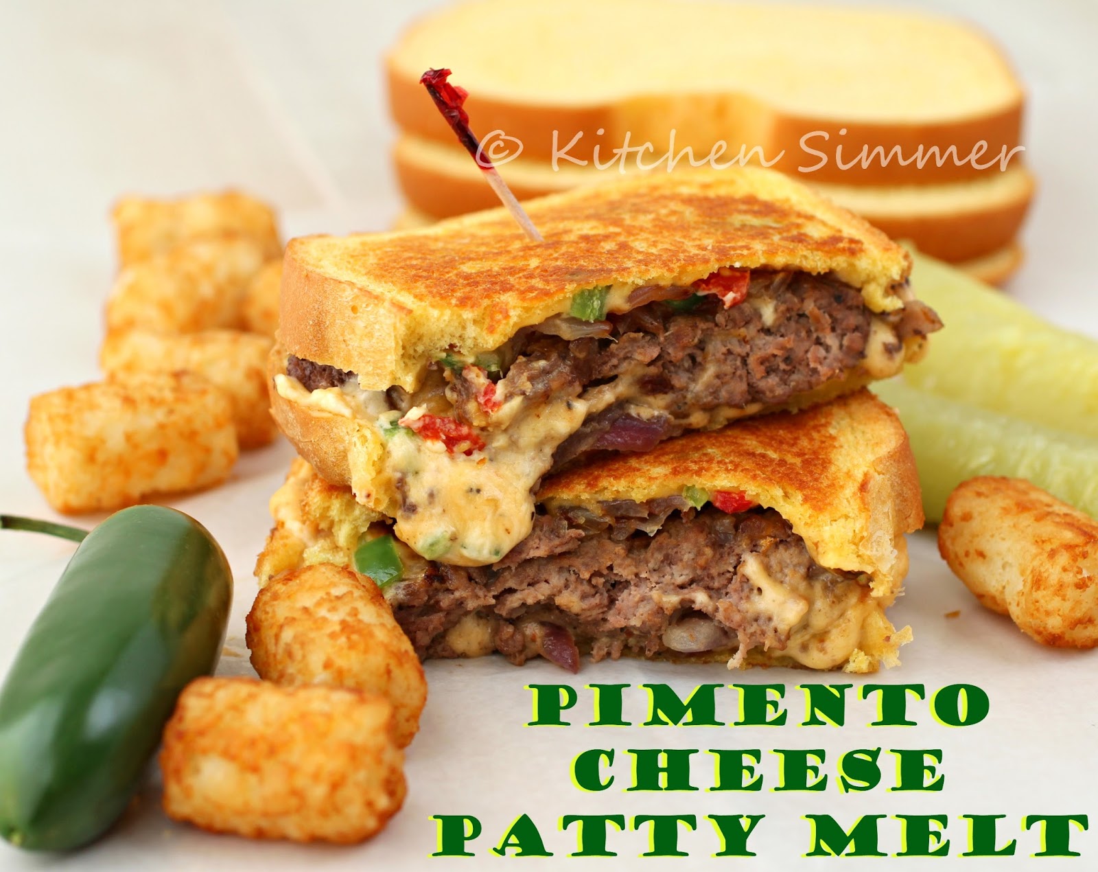 Kitchen Simmer: Jalapeno Pimento Cheese Beef Patty Melts