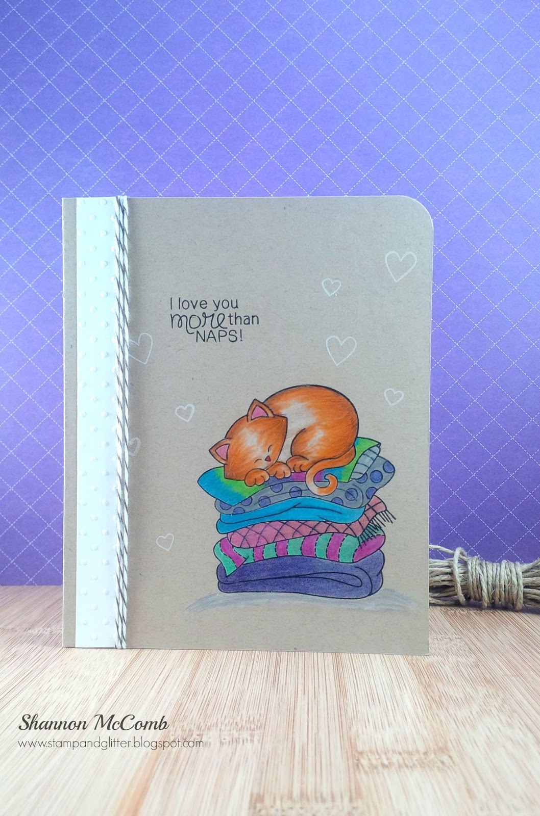 Stamp & Glitter: Newton's Nap time