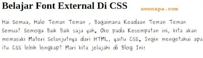 Belajar CSS - Cara Menggunakan Font External dengan CSS (@font-face ...