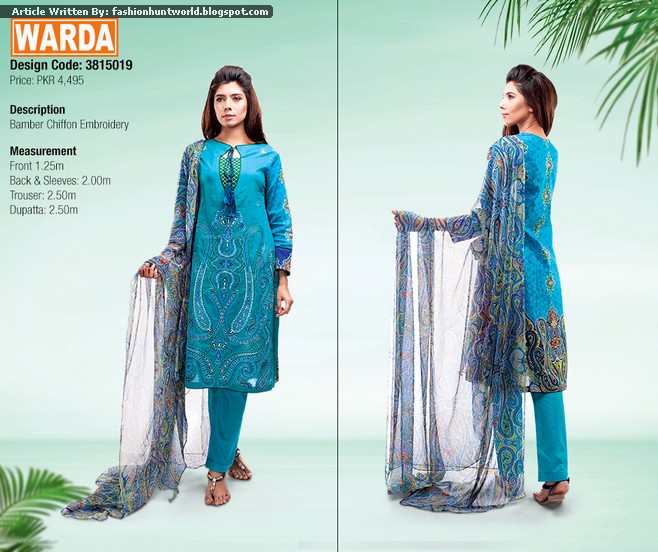 Warda - Spring Summer Lawn Collection 2015 Out Now - Fashion Hunt World