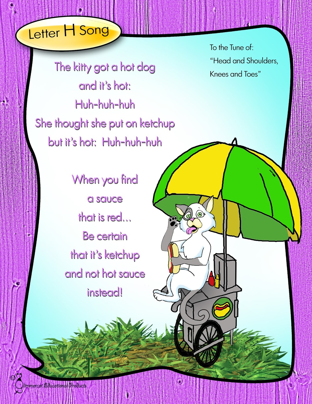 Glimmercat Education: Letter of the Week Packet for H