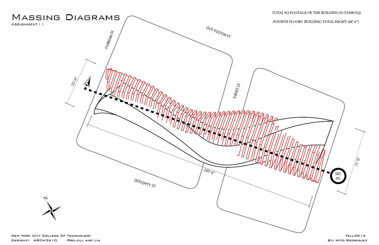 ARCH3610_F2014_HRodriguez: Massing Diagrams