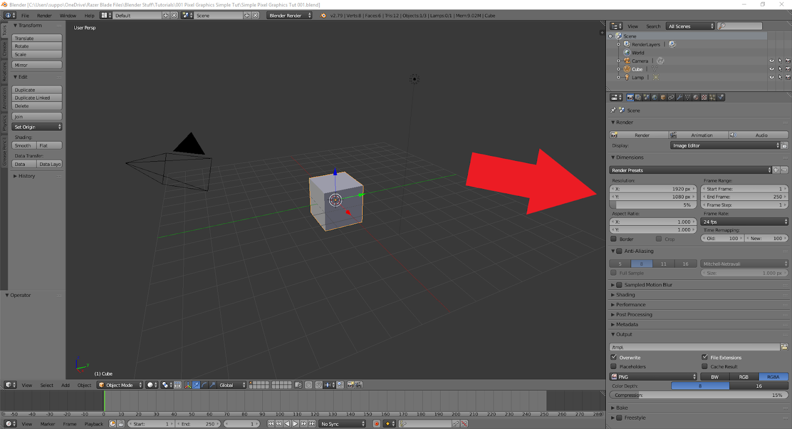 How To Make Pixel Graphics With Blender