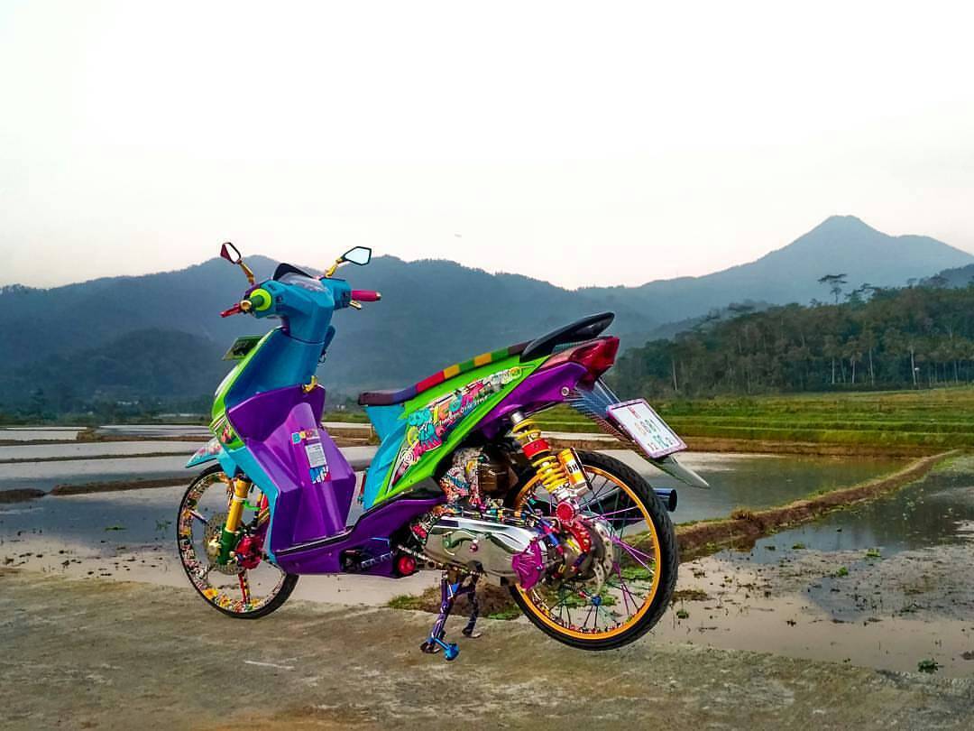 80 Foto Modifikasi Motor Beat Karbu Simple & Extream