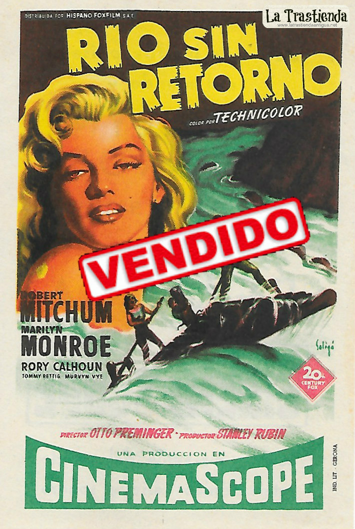 Programa de Cine - Río Sin Retorno ¡VENDIDO! | La Trastienda Antigua