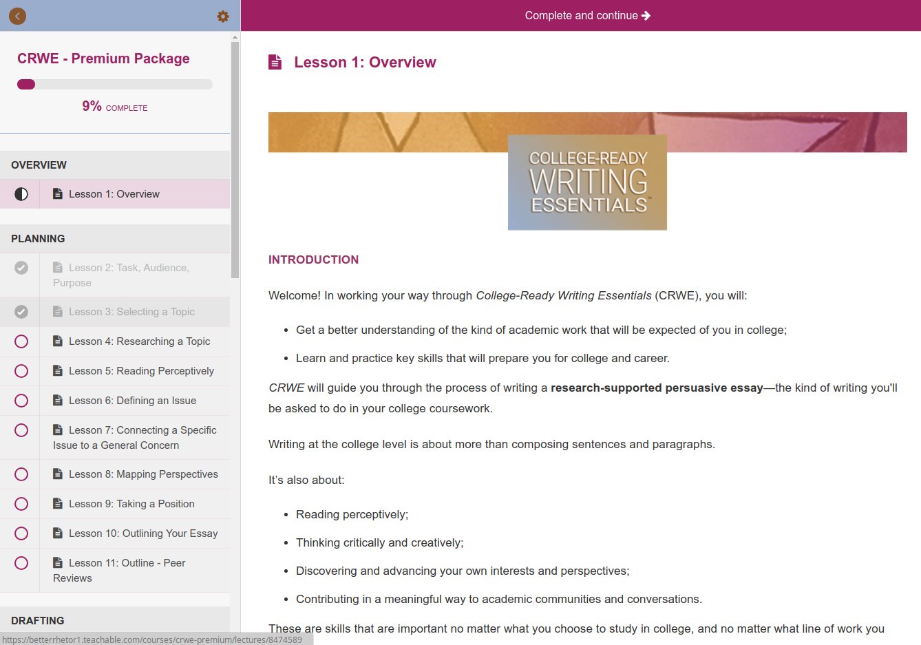 Cummins Life: College-Ready Writing Essentials™ by BetterRhetor Review