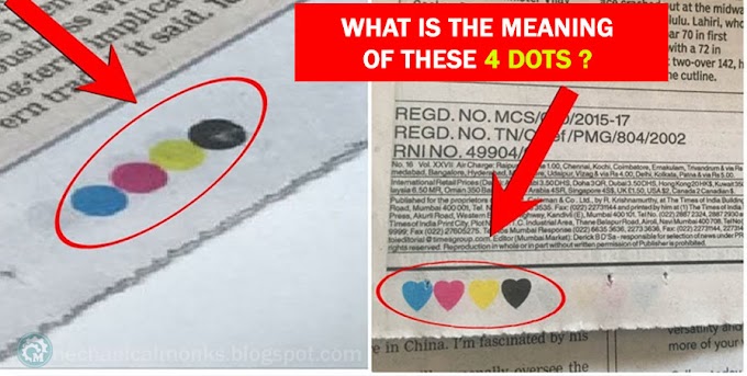 DO YOU KNOW WHY NEWSPAPER HAS 4 COLOURED DOTS???