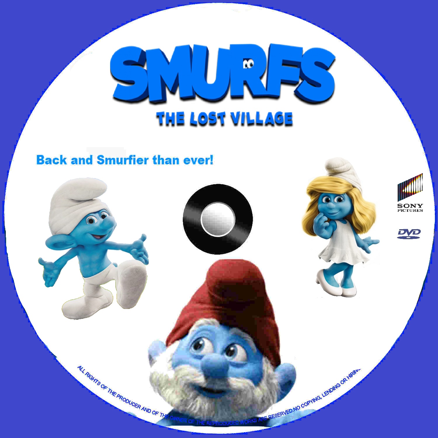 Grátis Gtba Smurfs The Lost Village 2017 R2 Label Dvd Movie