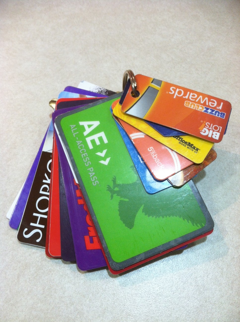 Simply Delicious Everyday: Organization: Store Rewards Cards