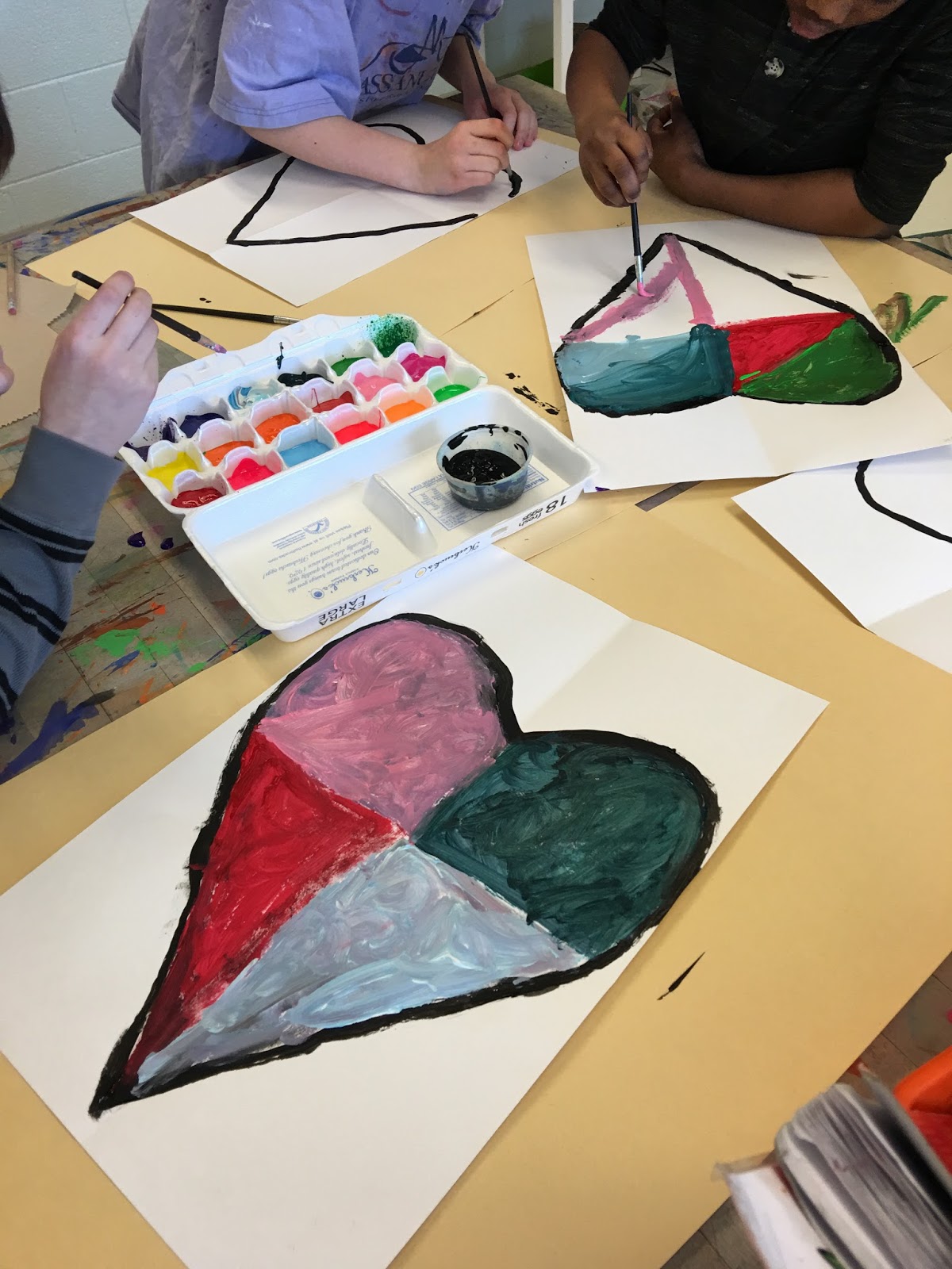 Art Room Blog: 4th Grade 4 Part Heart...