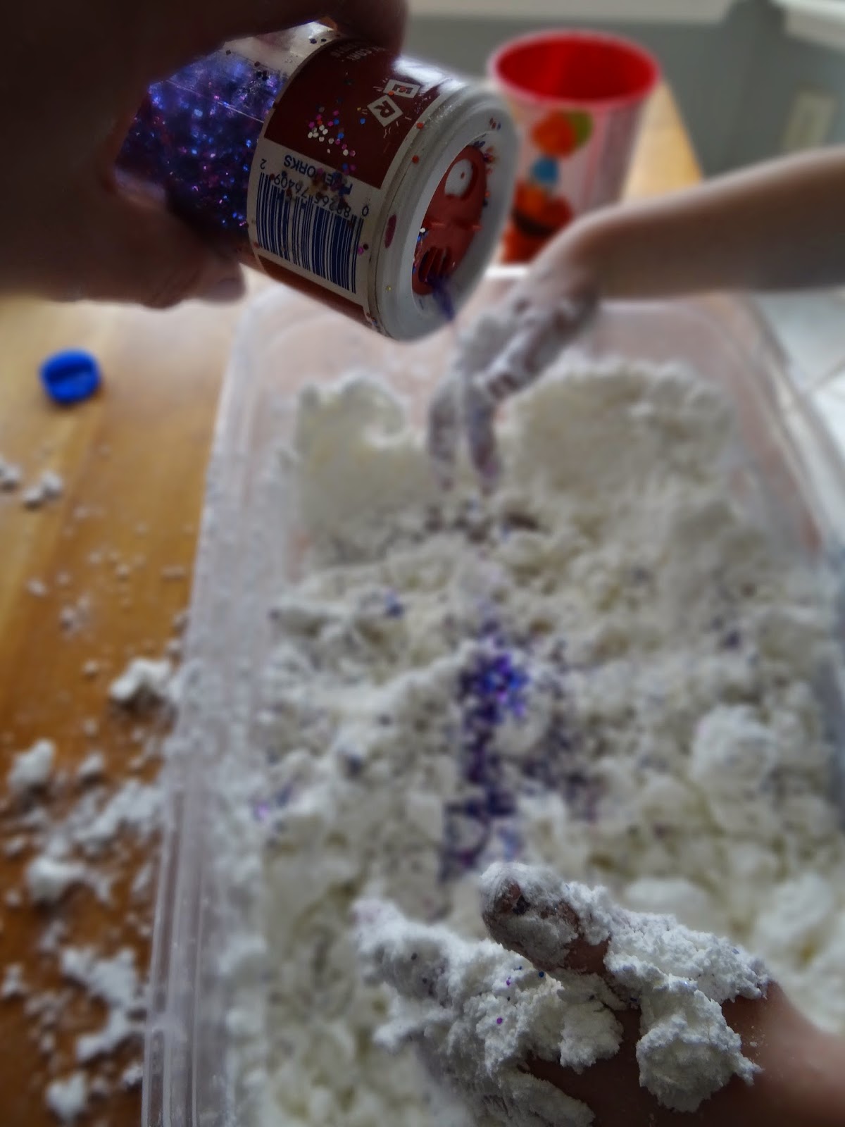 This Life Well Loved: Sparkle-Mint Play Snow!