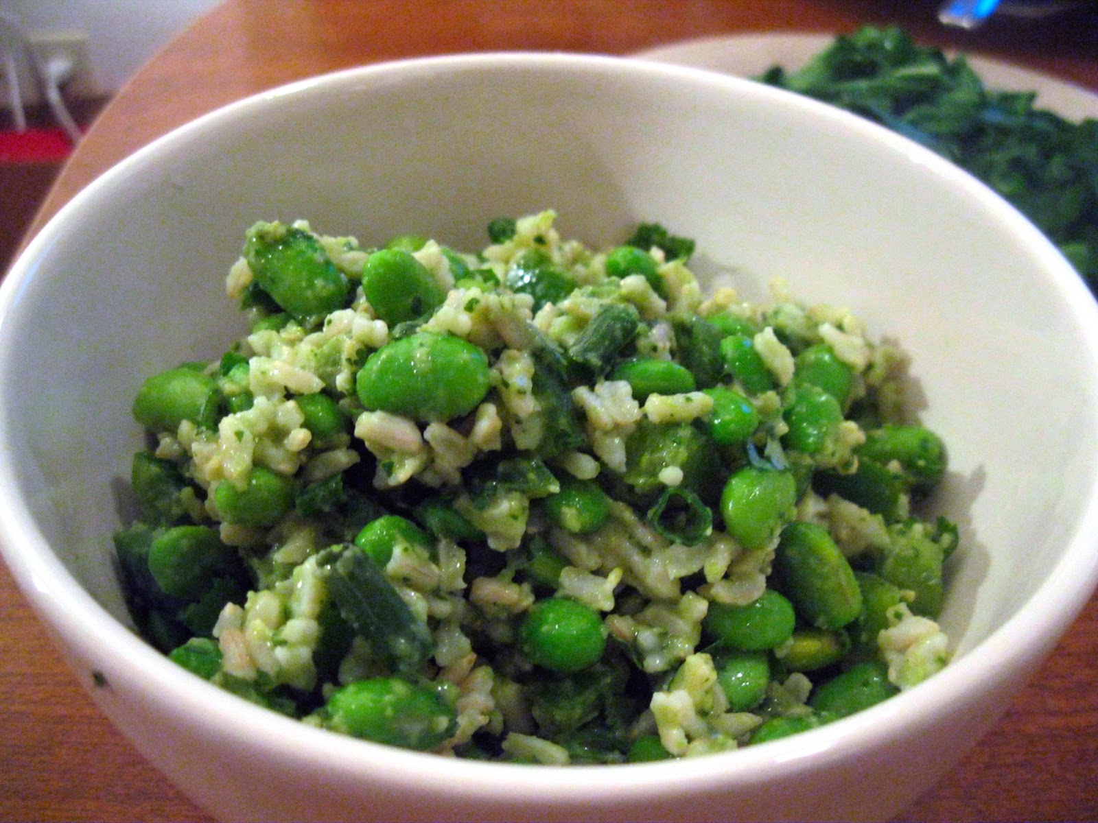 Amy's Nutritarian Kitchen: Cilantro Lime Rice with Edamame
