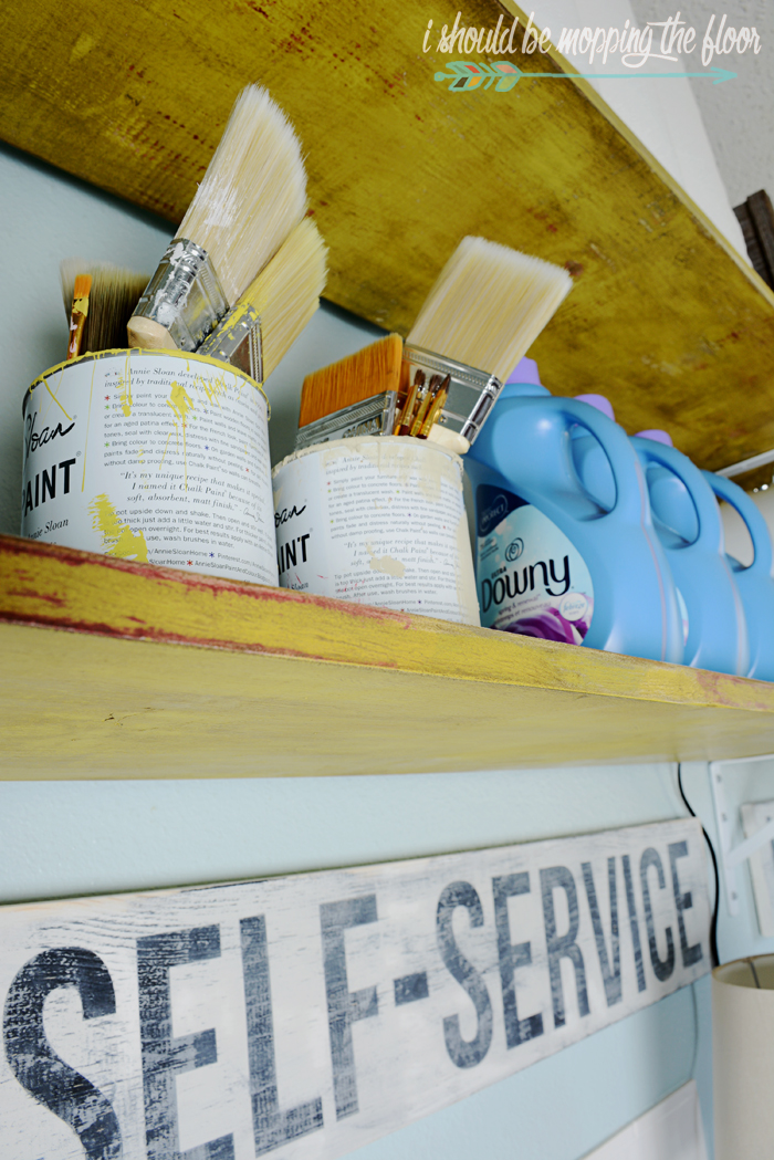 Layering Paint for a Vintage Finish | i should be mopping the floor