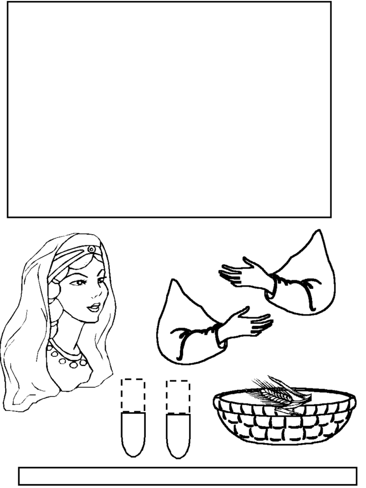 Dibujos de Ruth y Nohemi para colorear ~ Dibujos Cristianos Para Colorear