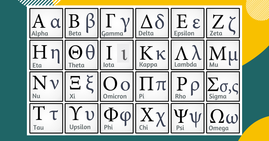 Cubo Matemática: Resumos - Alfabeto grego