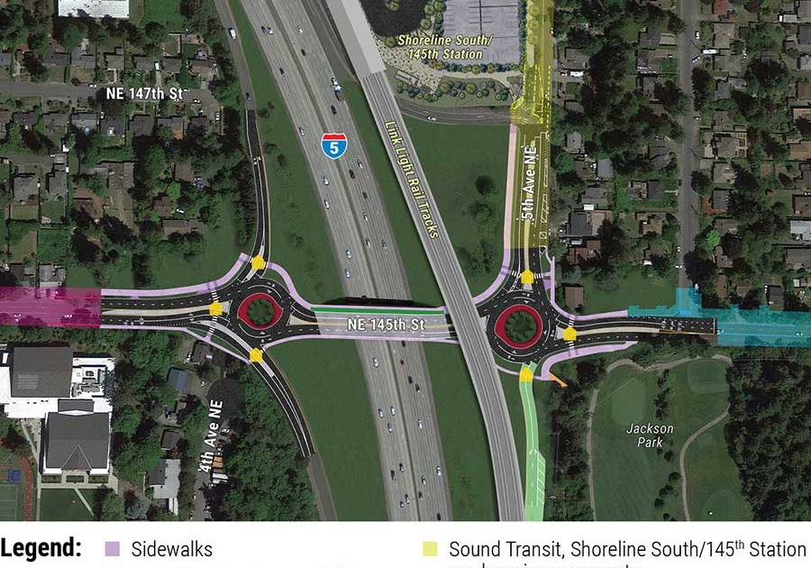 Shoreline Area News: 145th St and I-5 Interchange project roundabouts ...