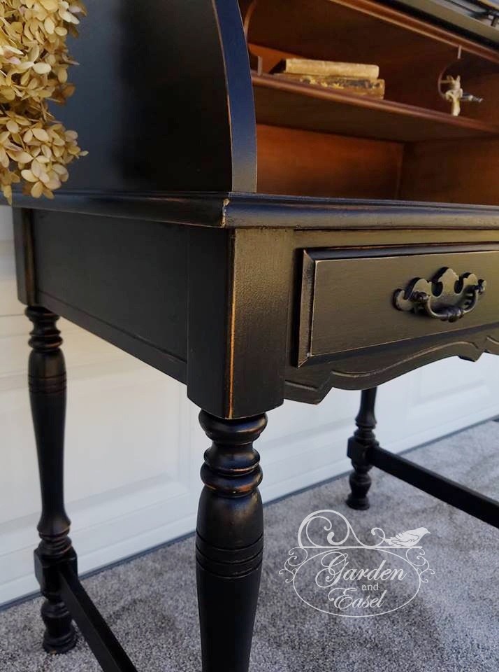 Regal Roll Top Desk & Bookshelf Makeover