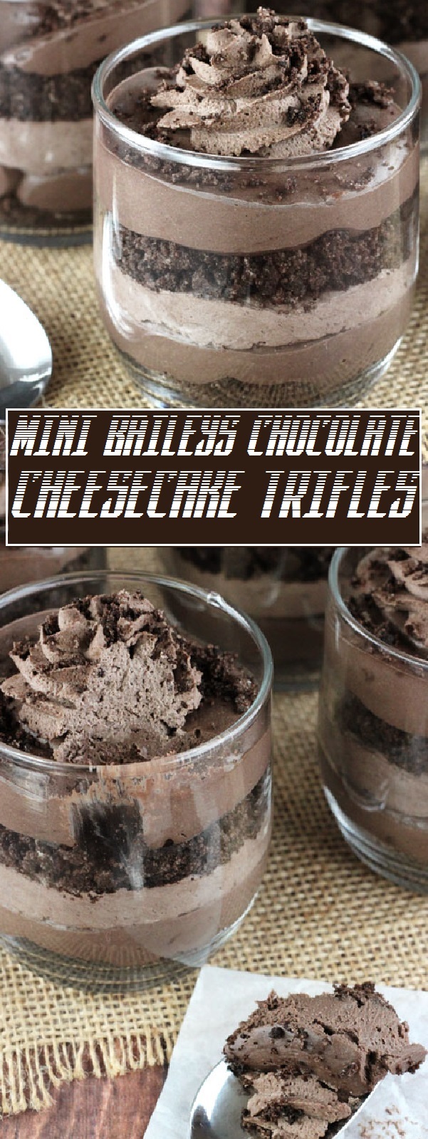 MINI BAILEYS CHOCOLATE CHEESECAKE TRIFLES - Sweets And Lovely