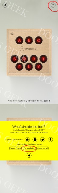 What's inside the box? Level 43 Solution ~ Doors Geek