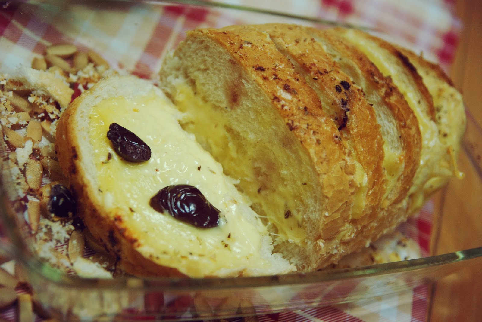 STALE BREAD WITH CHEESE AND OLIVES ~ Macedonian Cuisine
