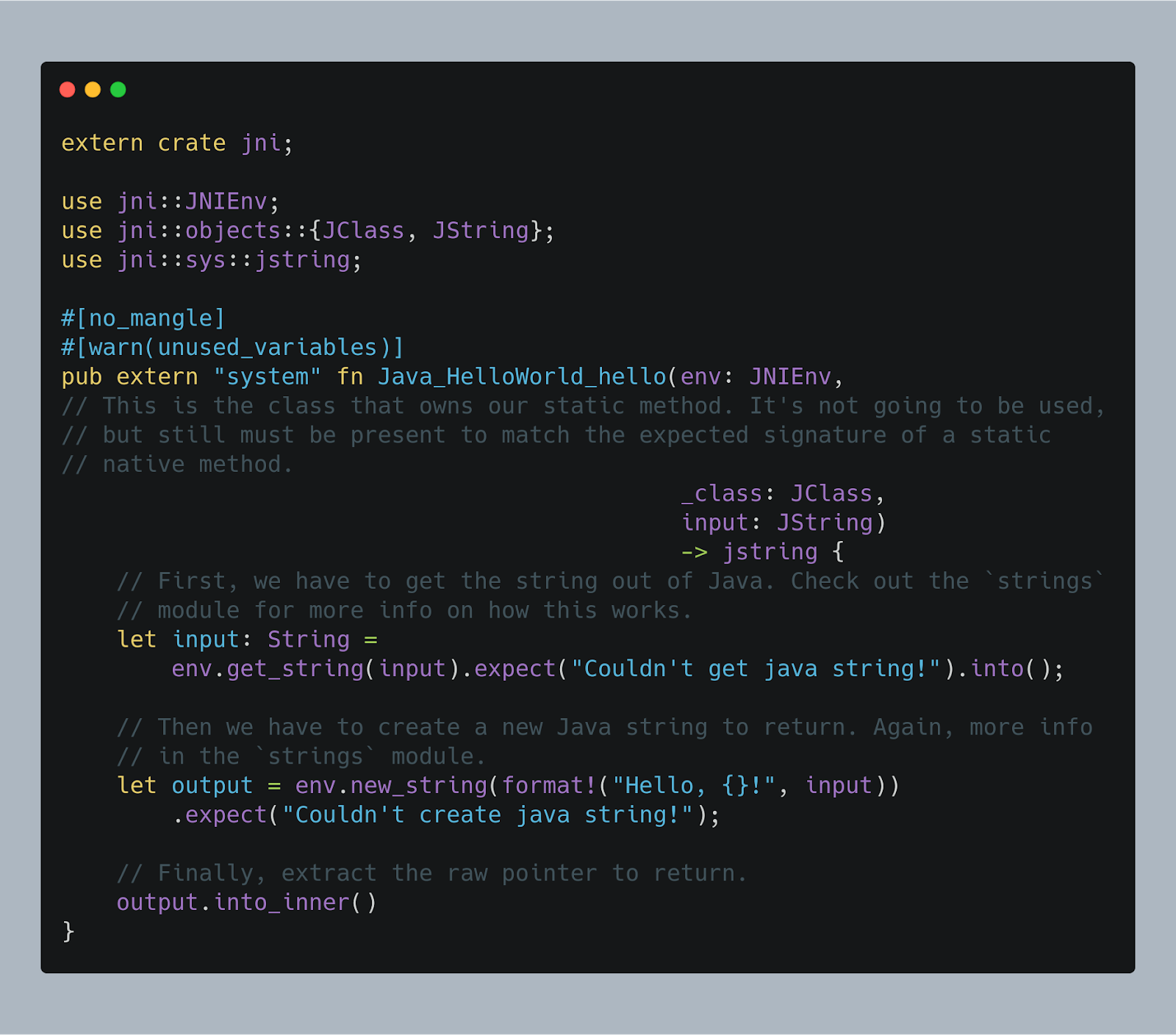 Rust And Java Interoperability