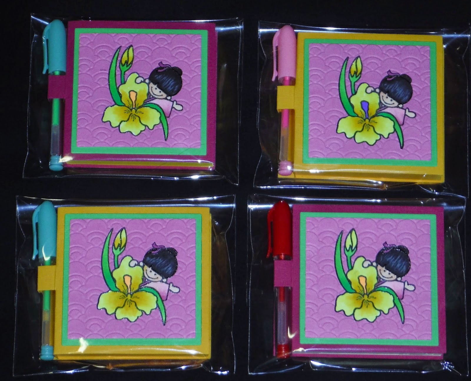 HAVE A SCRAP HAPPY DAY: Flower Girl Post It Note Pads