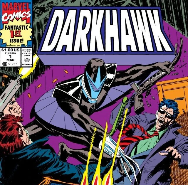 Aiee! Run From Kelvin's Brainsplurge!: Marvel 1991: Darkhawk #1