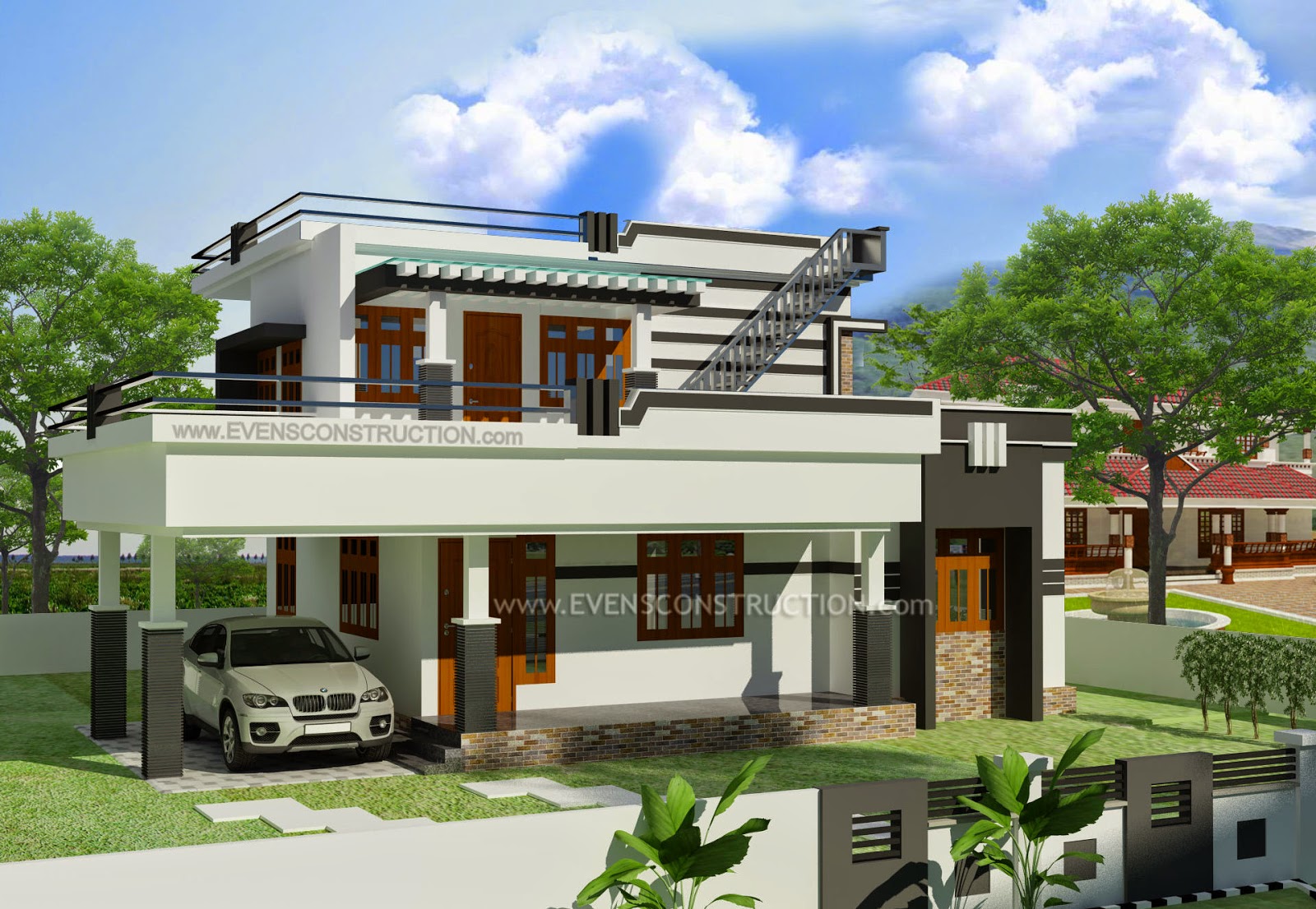 Flat roof home | DIY Inspiring interiors