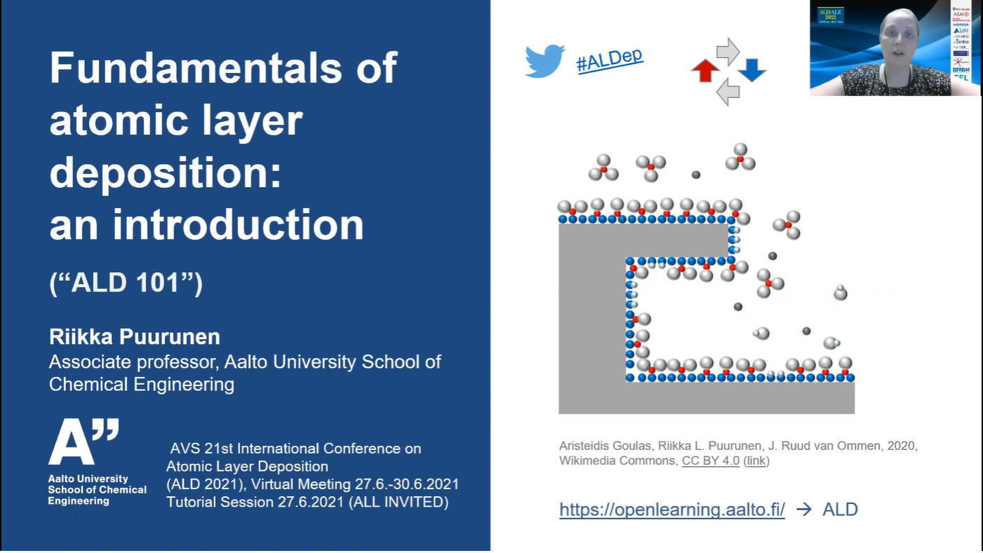 ALD History Blog: "ALD 101" tutorial by Puurunen at ALD 2021 available ...