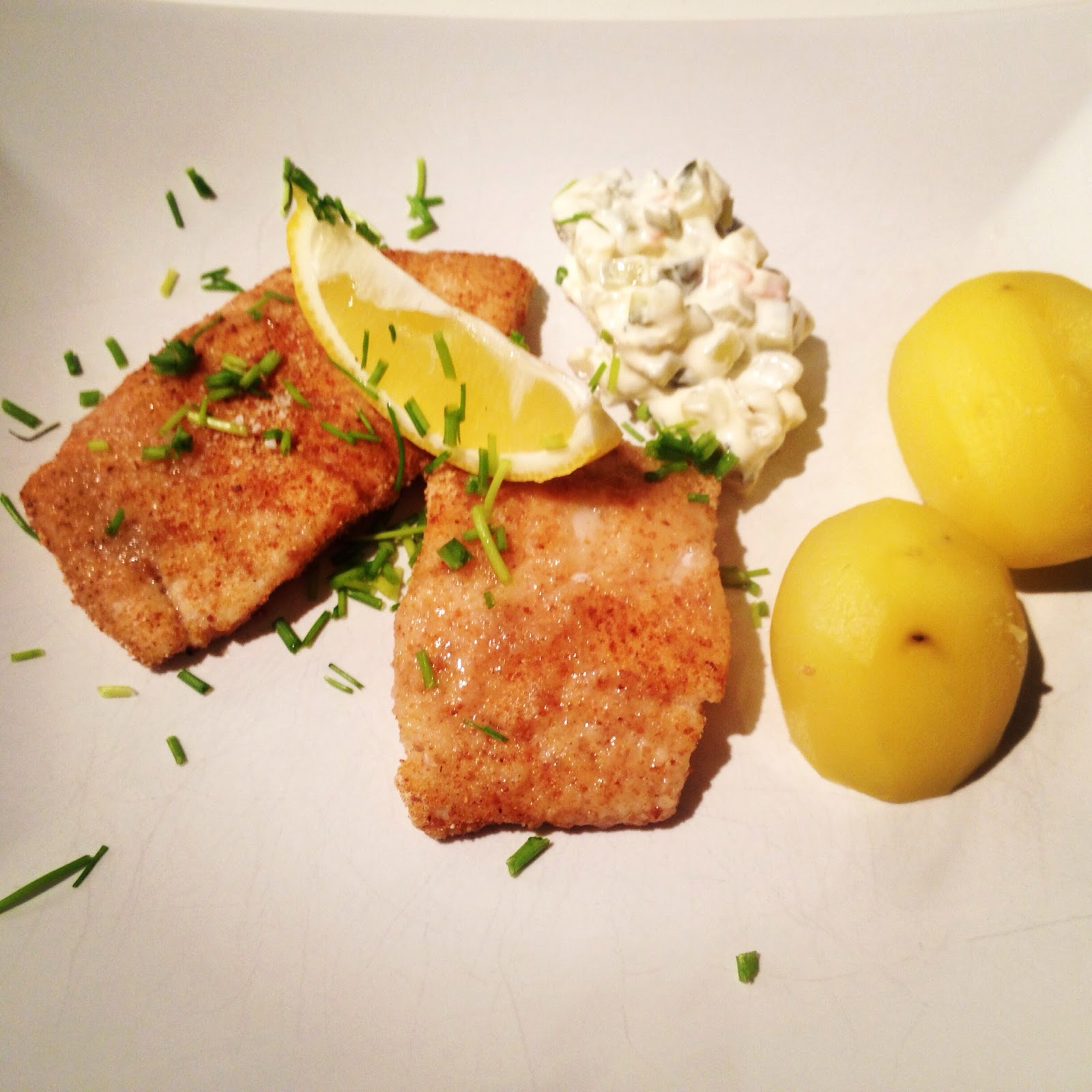 Gourmet light: Enkelpanerad fiskfilé med remouladsås 10 propoints