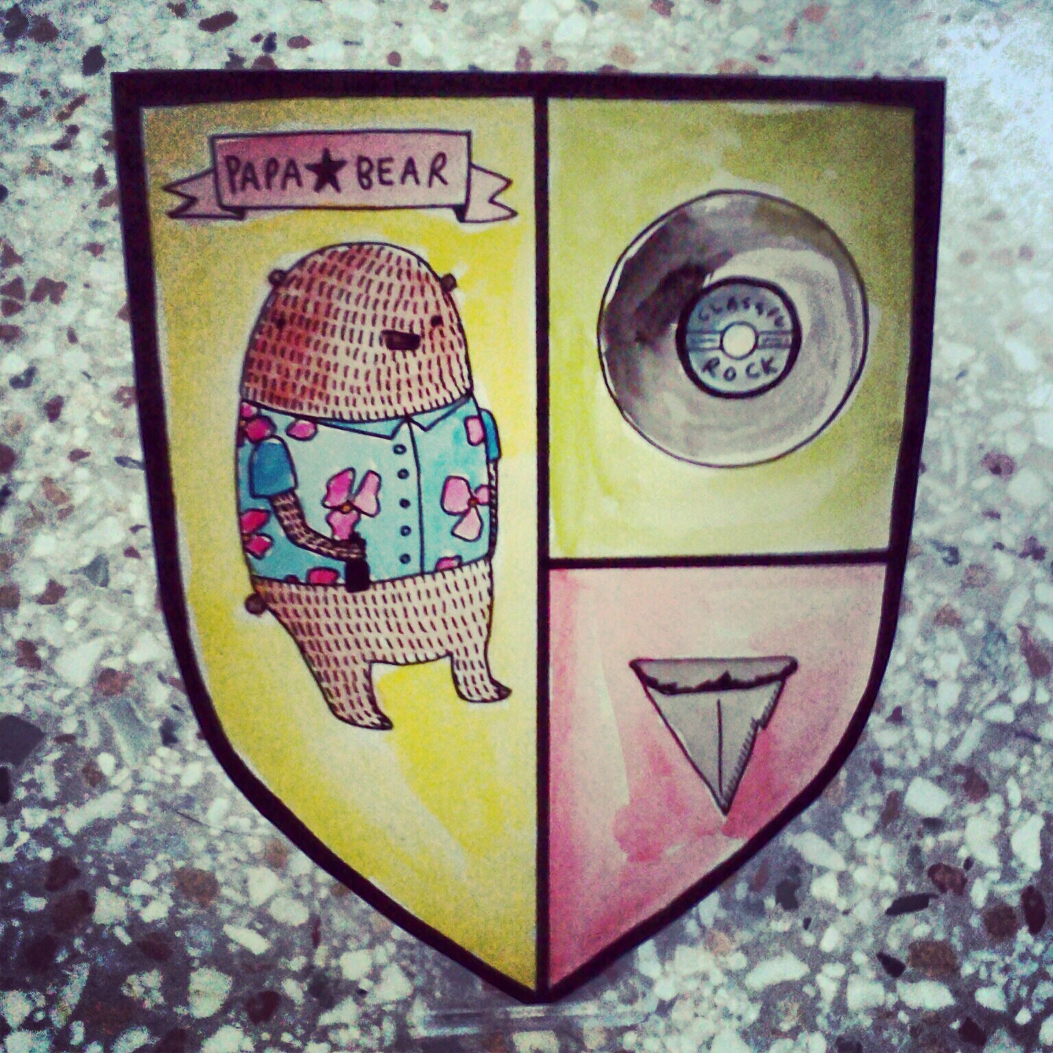 Confetti Monster Schemes: Father's Day Shield DIY