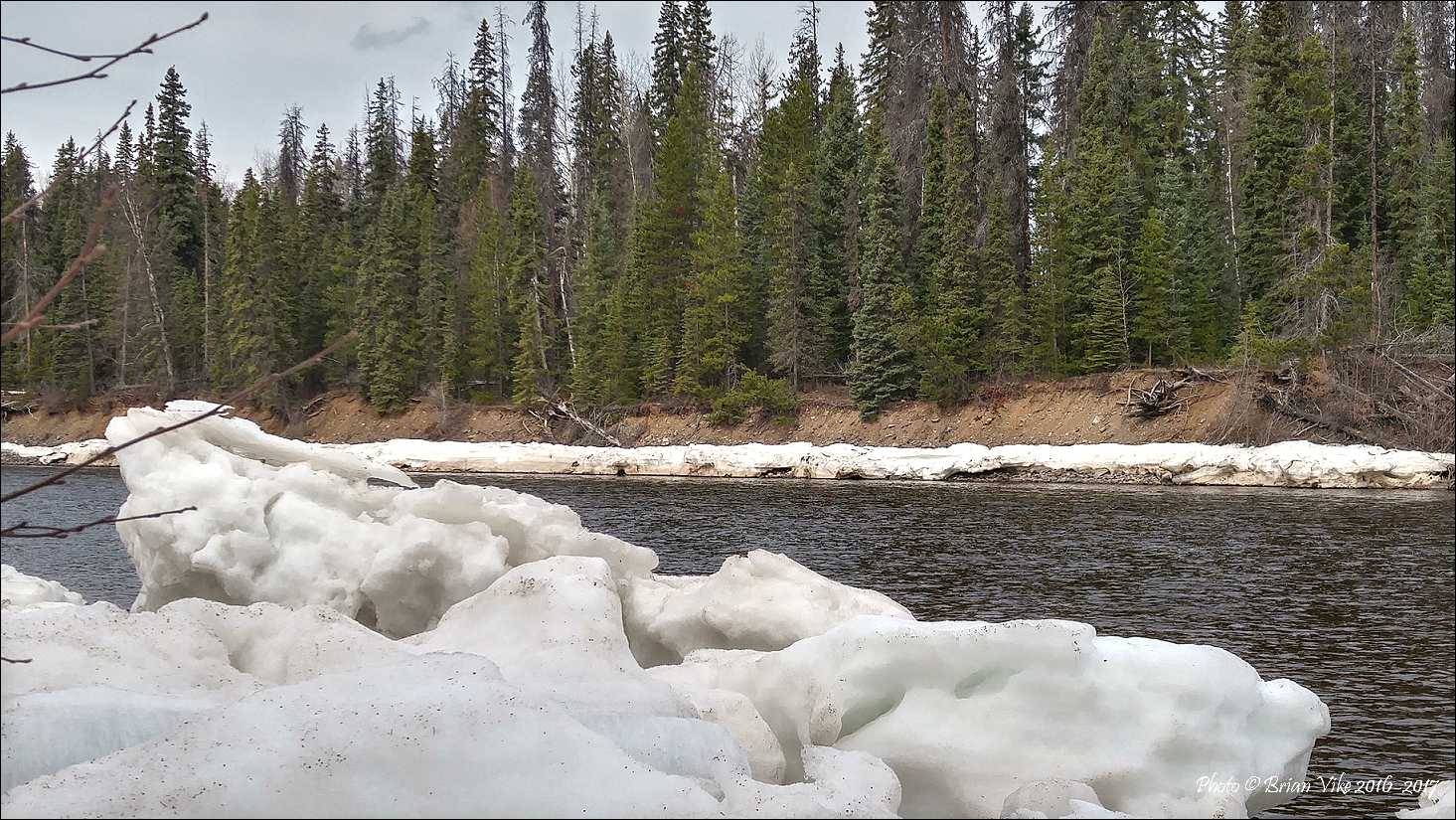 Brian Vike’s British Columbia Photographs: Ice Leftovers Morice River ...