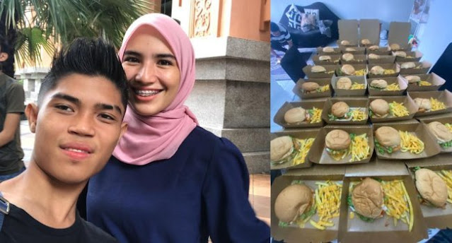 Dulu meniaga beg di pasar malam tapi kini jual burger untuk sara isteri ...