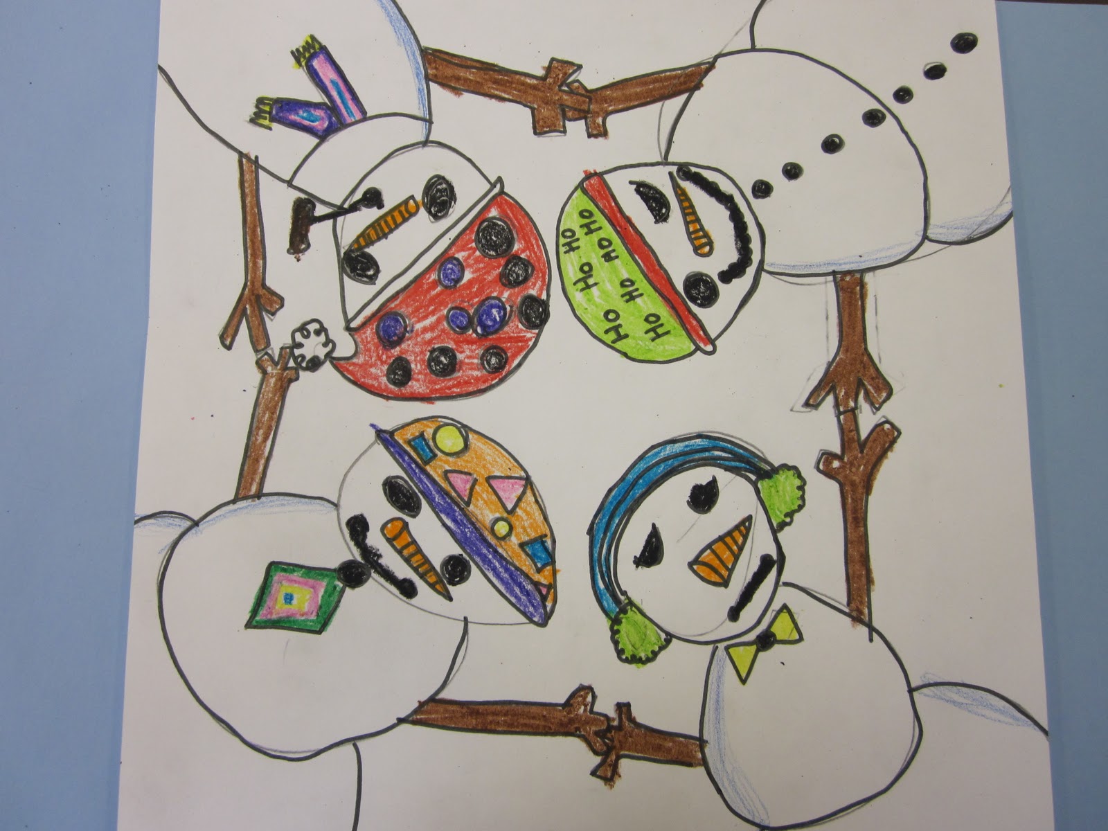The Art Teacher's Closet: In the Art Room - Snowmen