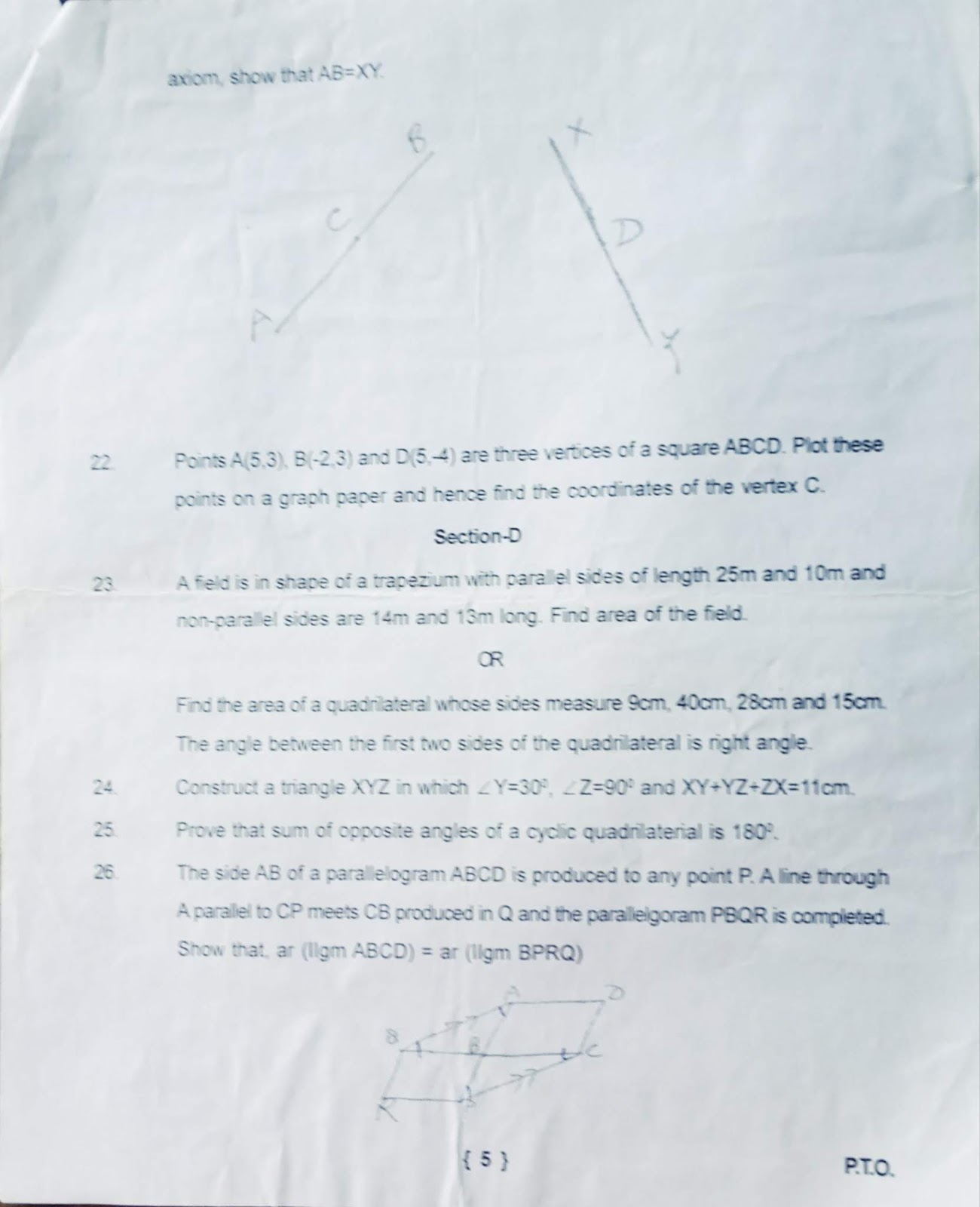 CLass 9 Math Half Yearly Paper class-9-math-half-yearly-paper