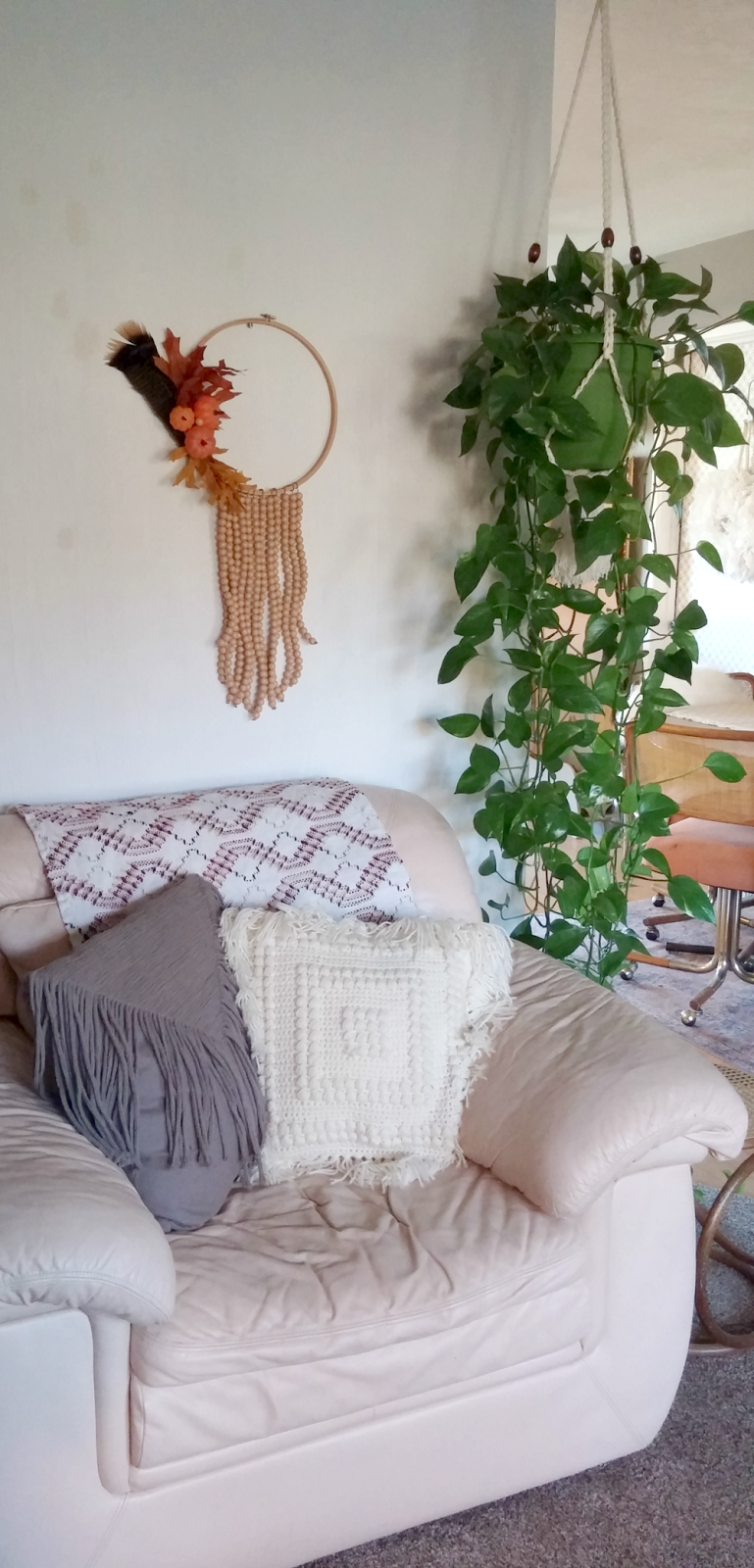 DIY Boho Fall Wreath - Little Vintage Cottage