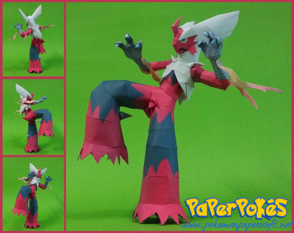 Pokemon Mega Blaziken Papercraft | Papercraft Paradise | PaperCrafts ...