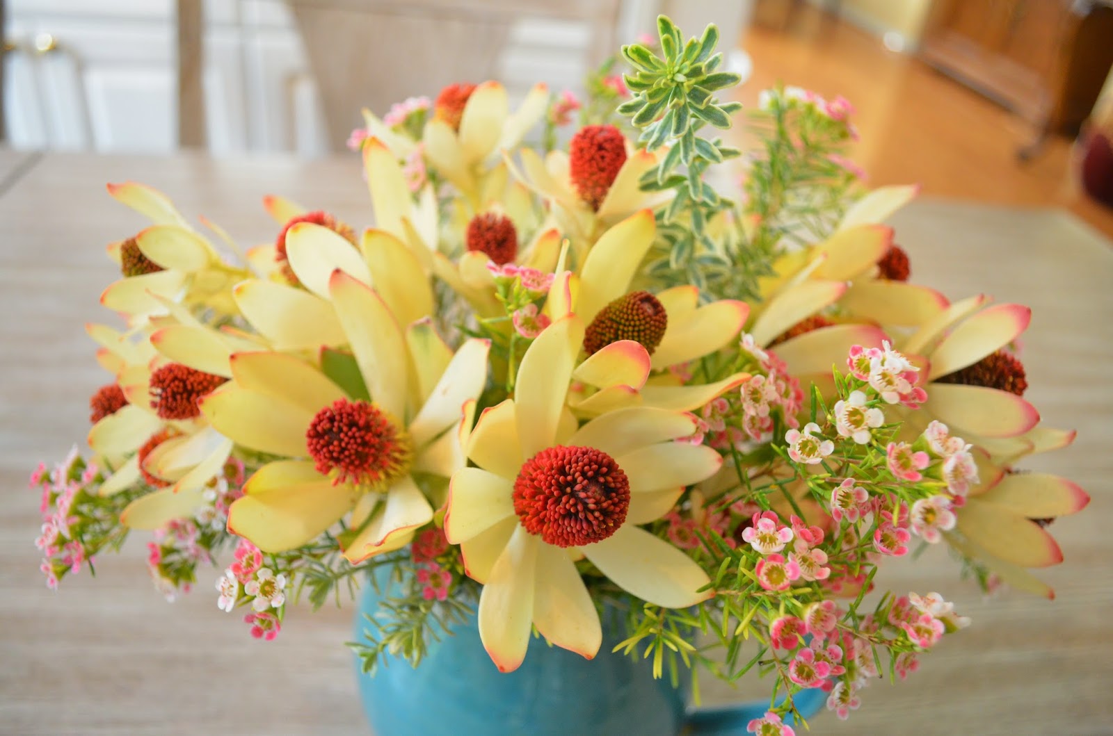 Entertaining From an Ethnic Indian Kitchen: Spring flowers around the house