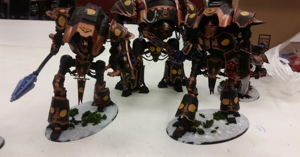 Imperial Knights, Astra Militarum and Adeptus Mechanicus: Painted Knights!