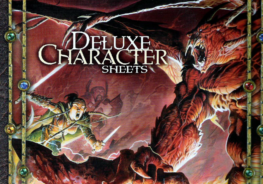 El Descanso del Escriba: Deluxe Character Sheets, de WotC