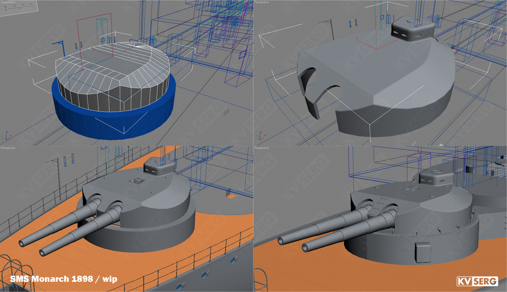 KVSERG ART: Additional images of the model SMS Monarch 1898
