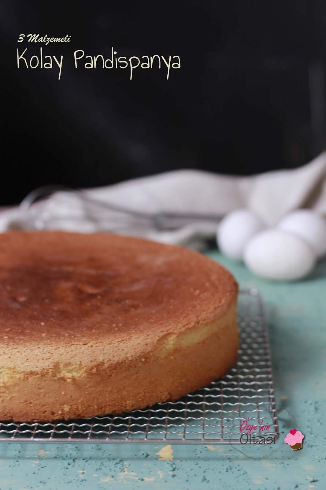 3 Malzemeli Kolay Pandispanya Tarifi | Özge'nin Oltası - Tam Ölçülü ...