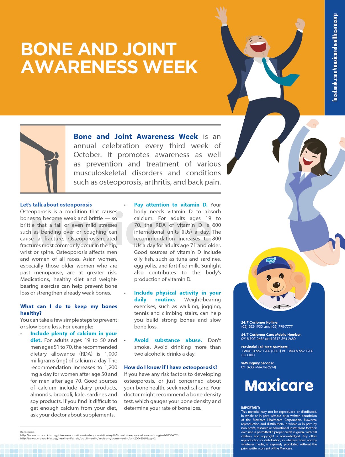Maxicare Healthcare: Maxicare Health Bulletin: Bone and Joint Awareness ...