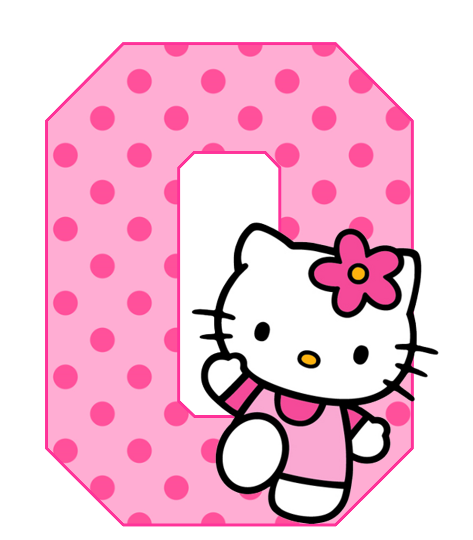 Kits imprimibles gratis : Números Hello Kitty