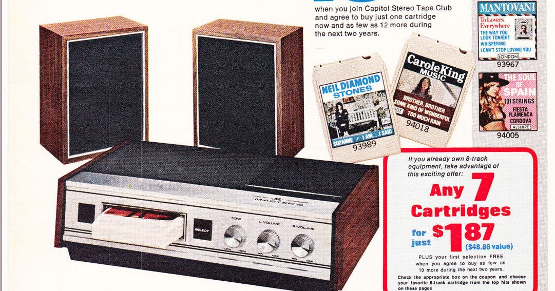 Vanhoja mainoksia: Capitol Stereo Tape Club 1972